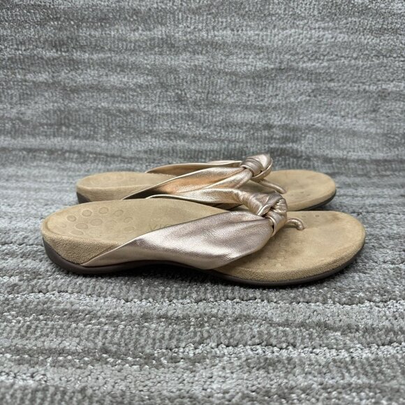 Vionic | Shoes | Vionic Pippa Women Shoes Rose Gold 85 Leather Toe ...